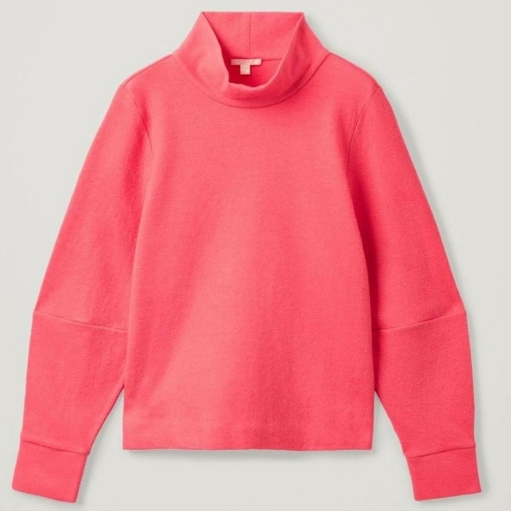 Cos Merino Wool Cotton Blend Sweater - Gem